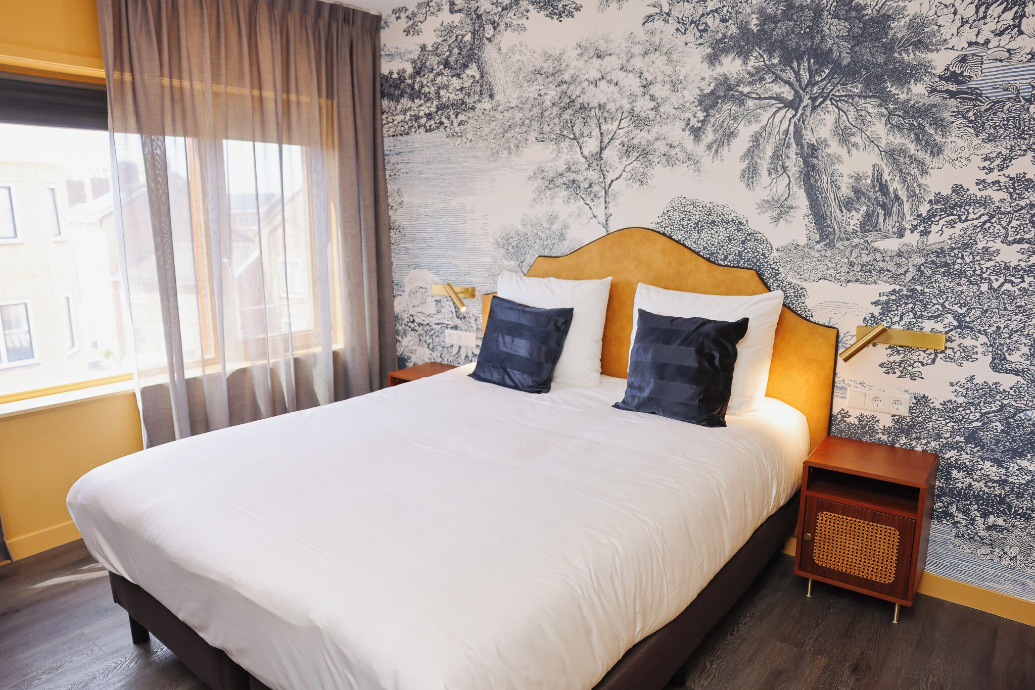 Quarto Duplo Signature, 1 cama queen-size | Wi-fi grátis, roupa de cama fornecida 