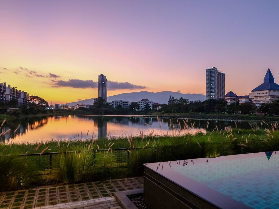 Espaço exterior para banquetes