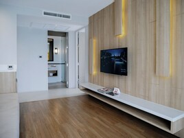 Suite Premier, 2 quartos | 1 quarto, cofre no quarto, secretária, cortinas/cortinados opacos 