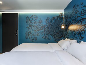 Quarto duplo standard, 2 camas de solteiro | Roupas de cama premium, individualmente decorados