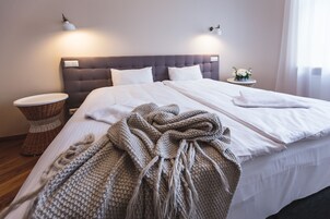Premium One Bedroom Aprtment | Lençóis italianos Frette, roupa de alta qualidade
