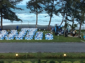 Área externa para banquete
