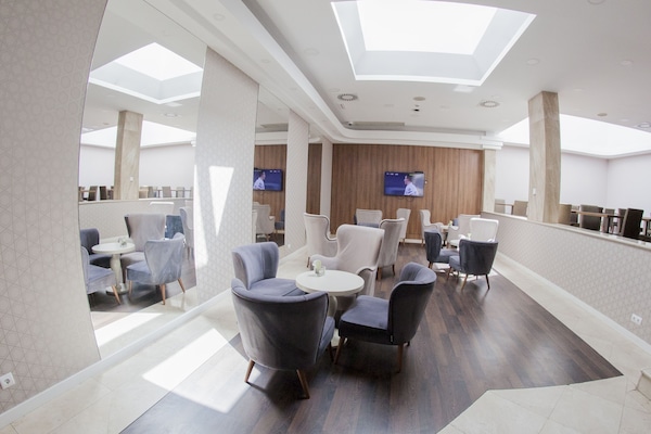 Área de estar no saguão