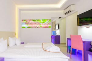 Quarto casal luxo, sauna seca | Roupas de cama antialérgicas