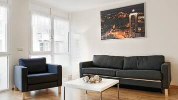 Suite | Sala | TV de ecrã plano, leitor de DVD