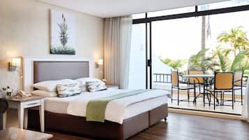 Estúdio, varanda | 1 quarto, roupa hipoalergénica, cofre no quarto, secretária