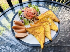 Café da manhã, almoço e jantar