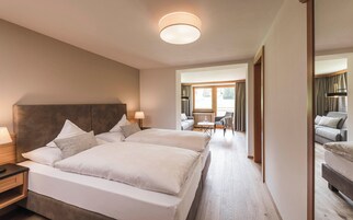 Quarto casal, vista para a montanha (Mountain Comfort) | 1 quarto, roupas de cama premium, frigobar, cofres nos quartos