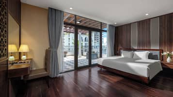 Cobertura presidencial, 1 quarto, terraço, vista para a cidade | Camas com colchões pillow-top, frigobar, cofres nos quartos