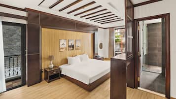 Quarto casal ou duplo executivo, sacada, vista para a cidade | Camas com colchões pillow-top, frigobar, cofres nos quartos