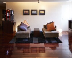 Área de estar no saguão