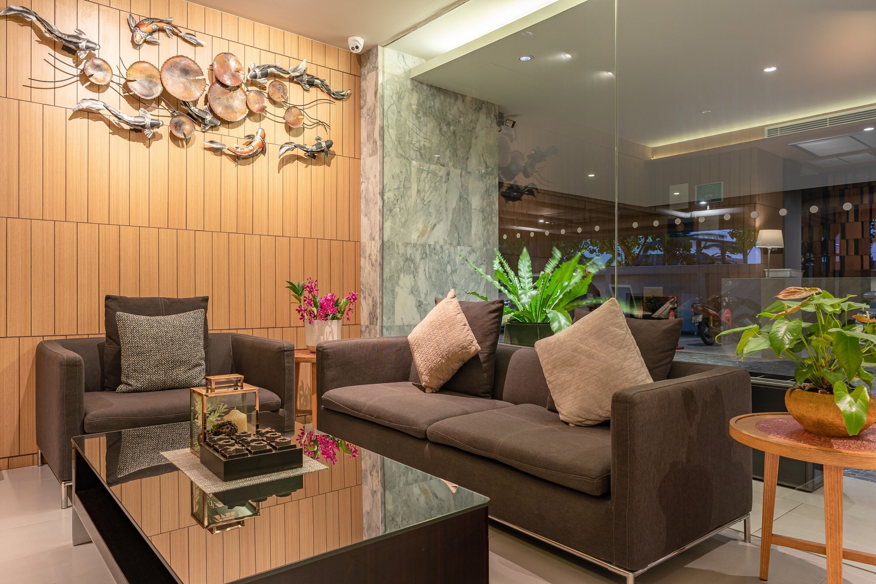 Sala de estar do lobby