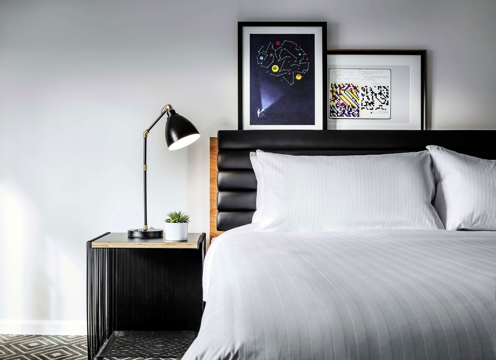 Roupas de cama premium, camas com colchões pillow-top