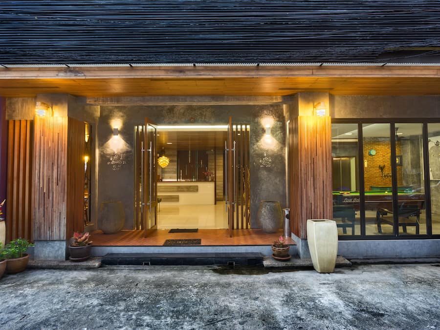 Entrada do alojamento