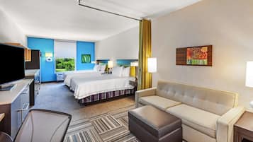 Estúdio, 2 camas queen-size, não fumadores | Roupa hipoalergénica, secretária