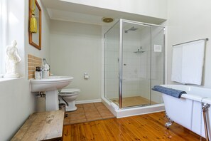 Quarto Duplo de Luxo, 1 cama queen-size, casa de banho anexa | Casa de banho | Artigos de higiene pessoal grátis, um secador de cabelo 
