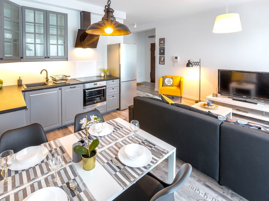 Apartamento, 1 quarto ( 1 ) | Sala de estar | TV de ecrã plano