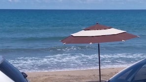 Na praia