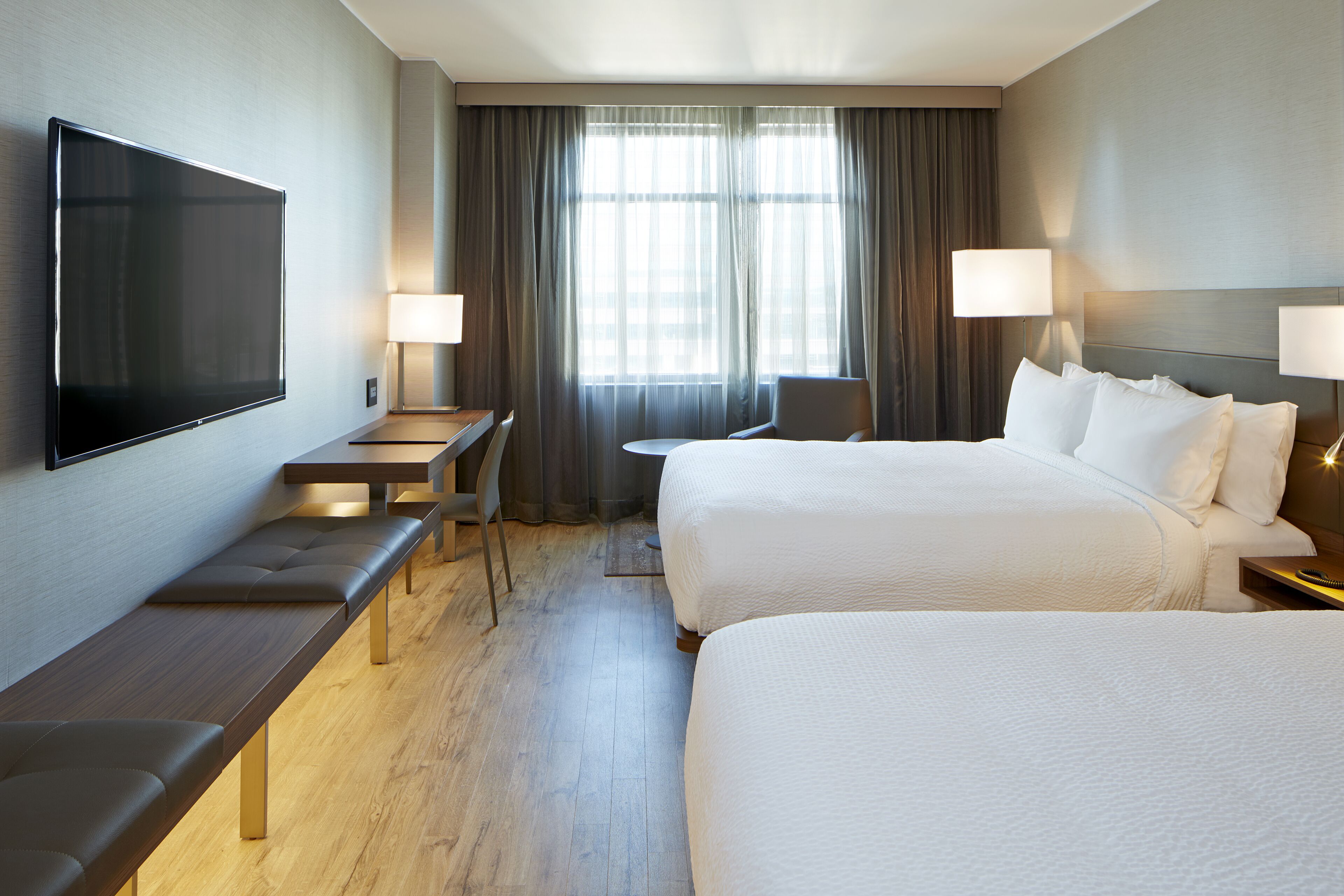 Quarto, 2 camas queen-size | Vista para a cidade