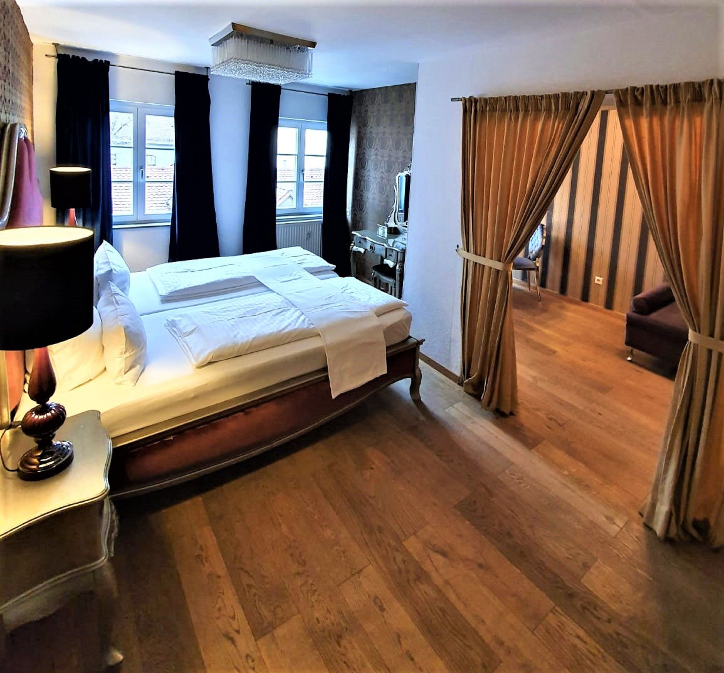 Apartamento luxo, 1 quarto, cozinha americana | 1 quarto, berços (sobretaxa), individualmente decorados