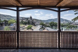 Vista para a cidade desde o alojamento