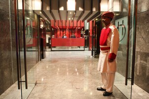 Entrada do alojamento