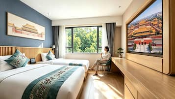 Quarto duplo urbano | Roupas de cama antialérgicas, edredons de pluma