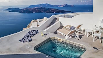 Superior Studio Suite, Heated Tub (Caldera View) | Vista do quarto