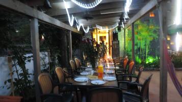 Área externa para banquete
