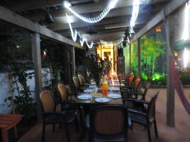 Área externa para banquete