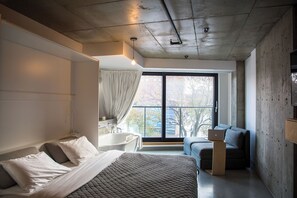 Quarto Duplo Deluxe, 1 cama king-size, banheira | Vista do quarto