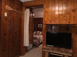 Cabana de Madeira Deluxe | Secretária, secretária adequada para computadores portáteis