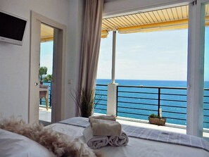 Apartamento, 2 quartos (Santa Clara 3) | Lençóis de algodão egípcio, roupa de alta qualidade, edredões de penas 