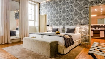 Quarto Duplo Nobre | 1 quarto, roupa de alta qualidade, camas de colchão pillowtop, minibar