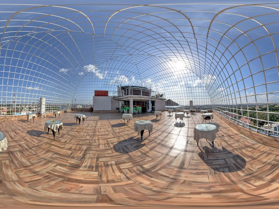 Terraço no piso superior