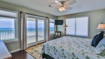 Casa, 6 quartos, vista para o oceano, em frente à praia | 6 quartos, roupa de cama fornecida