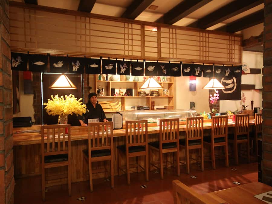 Área de estar no saguão