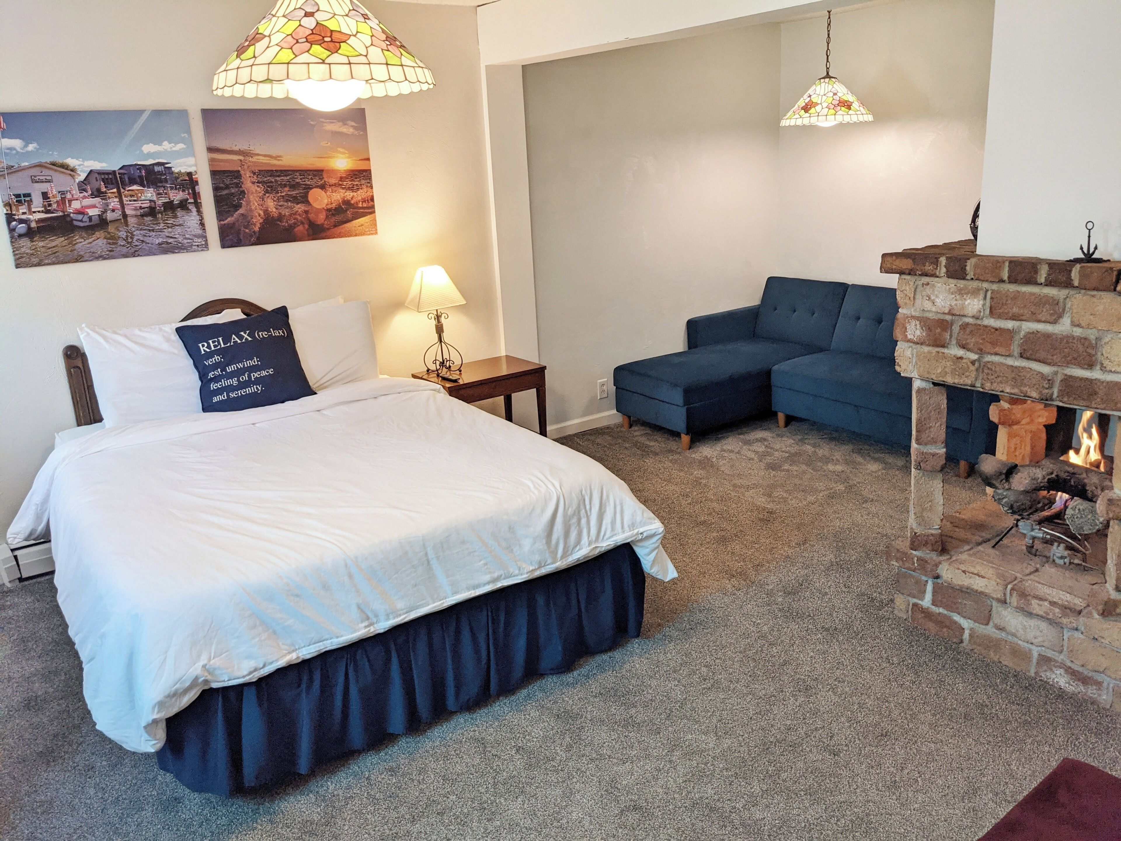 Quarto Clássico, 1 cama queen-size, pátio | Com decoração personalizada, ferro/tábua de engomar 