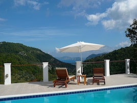 Villa, 2 quartos (Sendoukia) | Terraço/pátio interior