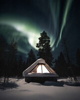 Aurora Cabin | Quartos à prova de som, Wi-Fi de cortesia, roupa de cama
