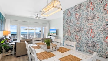 Casa geminada, 3 quartos, de frente para a praia (Beachside West 5) | Opções para refeição no quarto