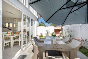 Casa exclusiva, 3 quartos, banheira de imersão | Terraço/pátio
