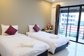 Quarto Twin Superior | Cofre no quarto, camas desdobráveis, Wi-fi grátis