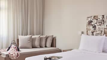 2 quartos, minibar grátis, cofre no quarto, secretária