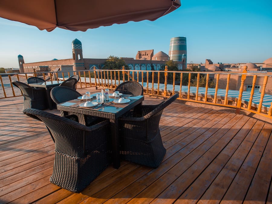 Terraço no piso superior