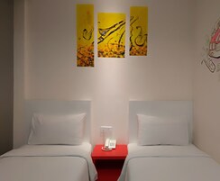 Quarto Twin | Secretária, ferro/tábua de engomar, Wi-fi grátis 