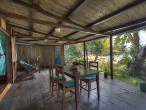 Villa Familiar, casa de banho anexa, vista para o mar (Villa Familiare Beach 1) | Vista da varanda