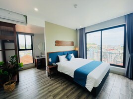 Quarto casal ou duplo luxo, vista para o oceano
