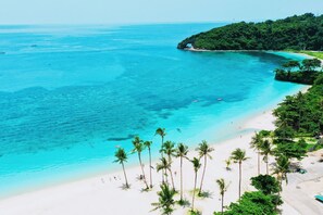 Vista para a praia ou o mar