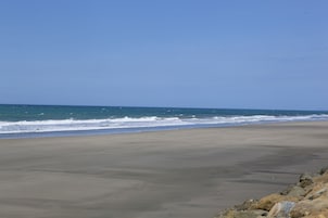 Perto da praia, toalhas de praia